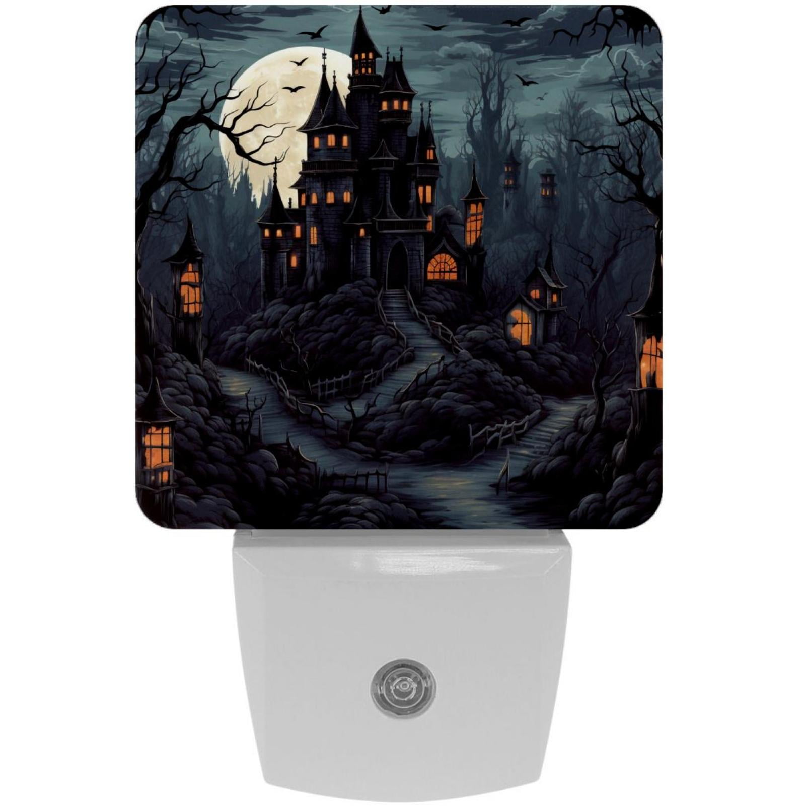Halloween Castle LED Square Night Lights - Compact and Multifunctional ...