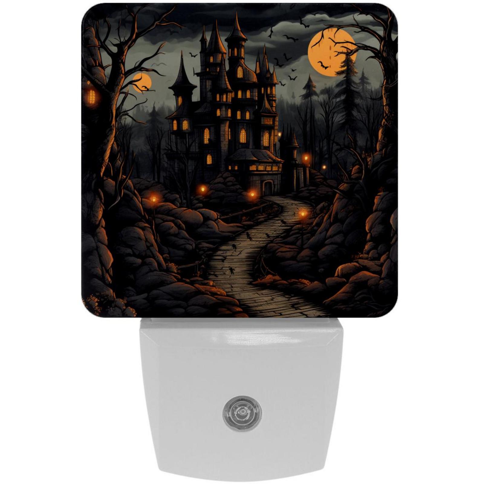 Halloween Castle LED Square Night Lights - Elegant and Energy Efficient ...