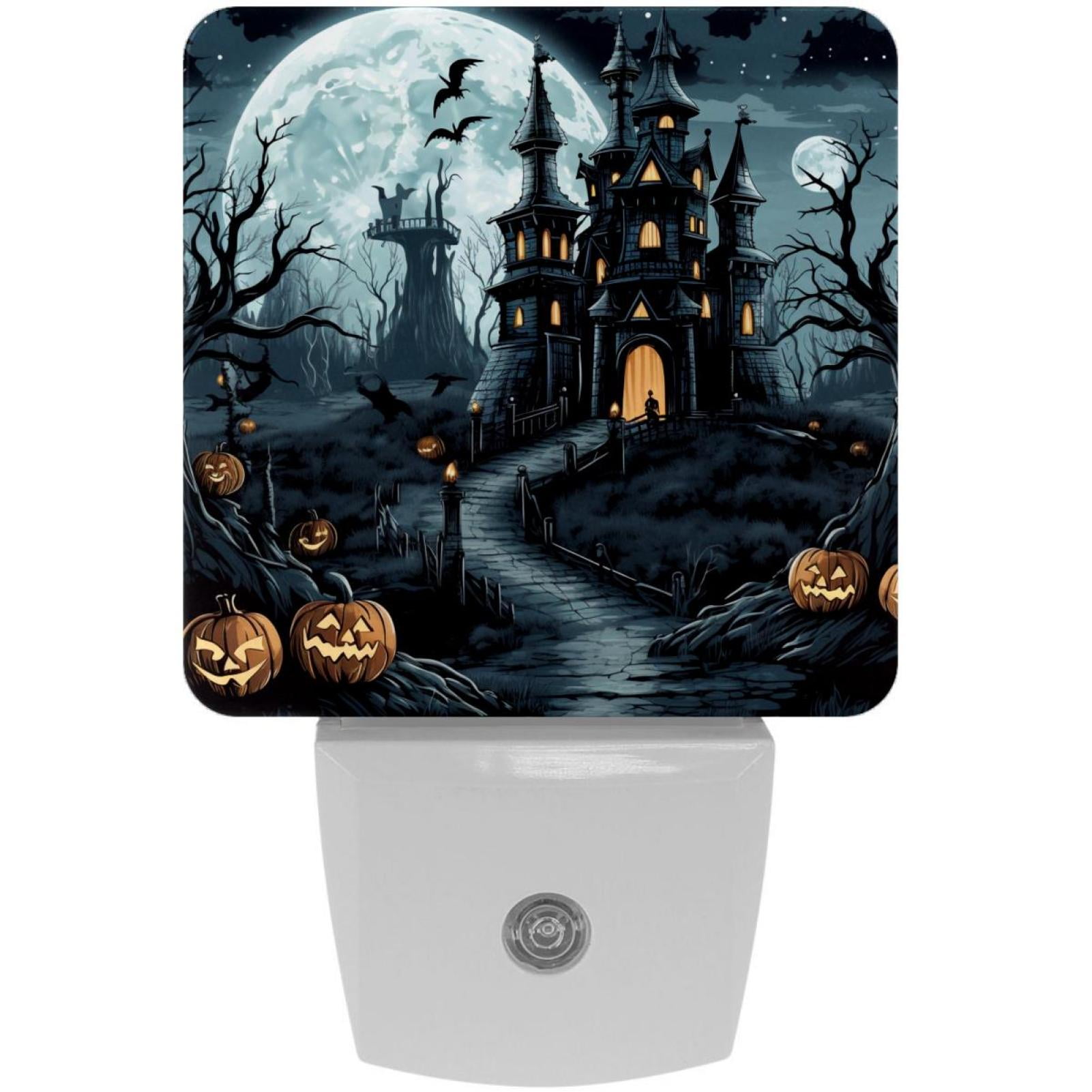Halloween Castle LED Square Night Lights - Elegant and Energy Efficient ...