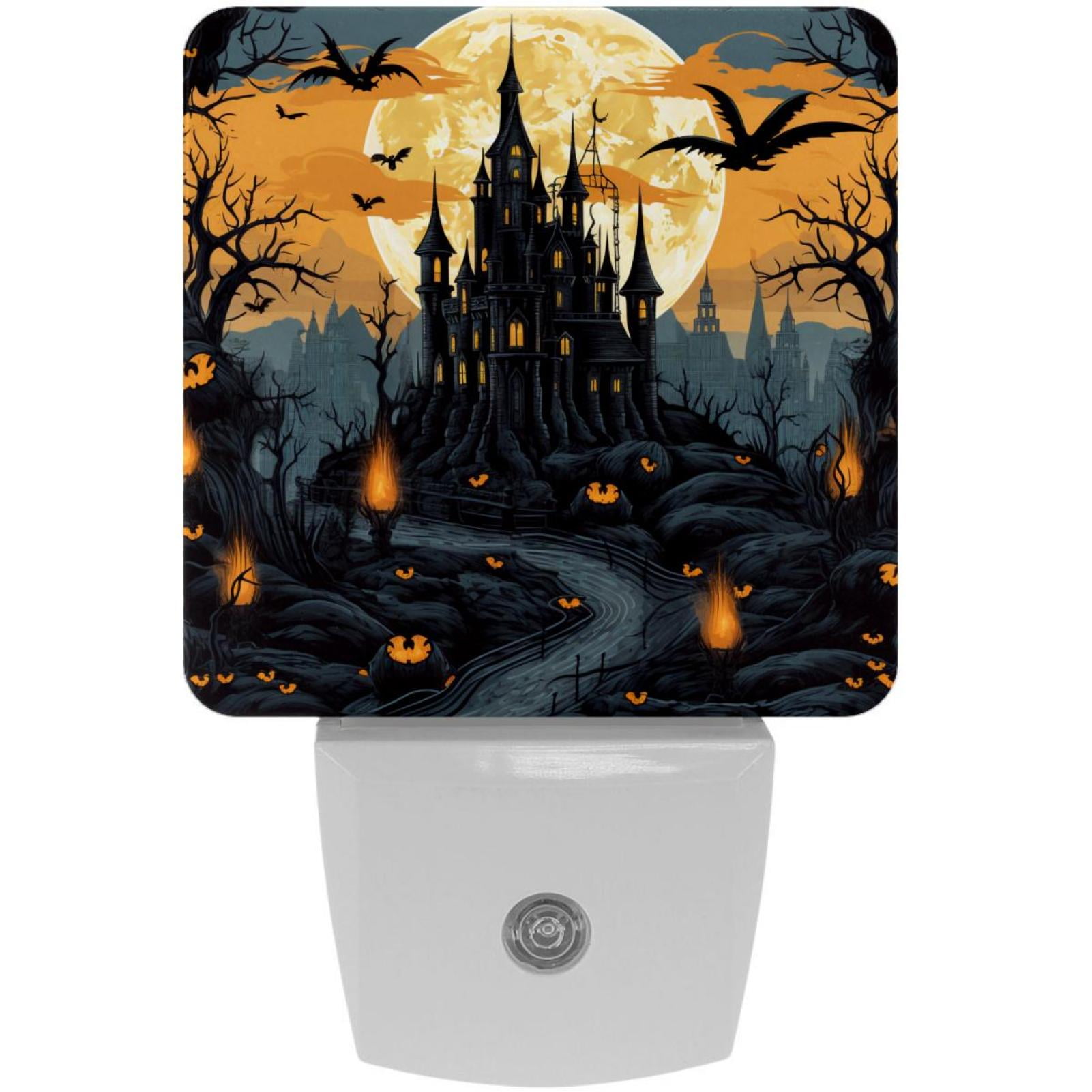 Halloween Castle LED Square Night Lights - Energy Efficient & Elegant ...