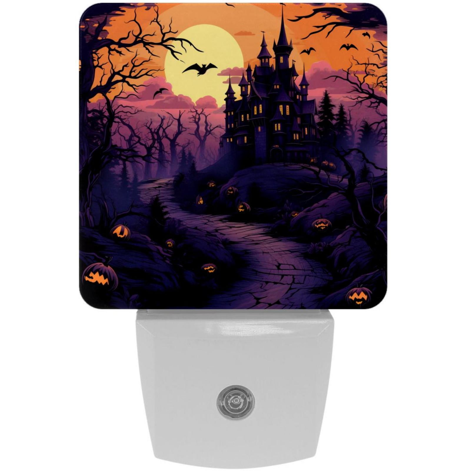 Halloween Castle LED Square Night Lights - Energy Efficient Plug-in ...