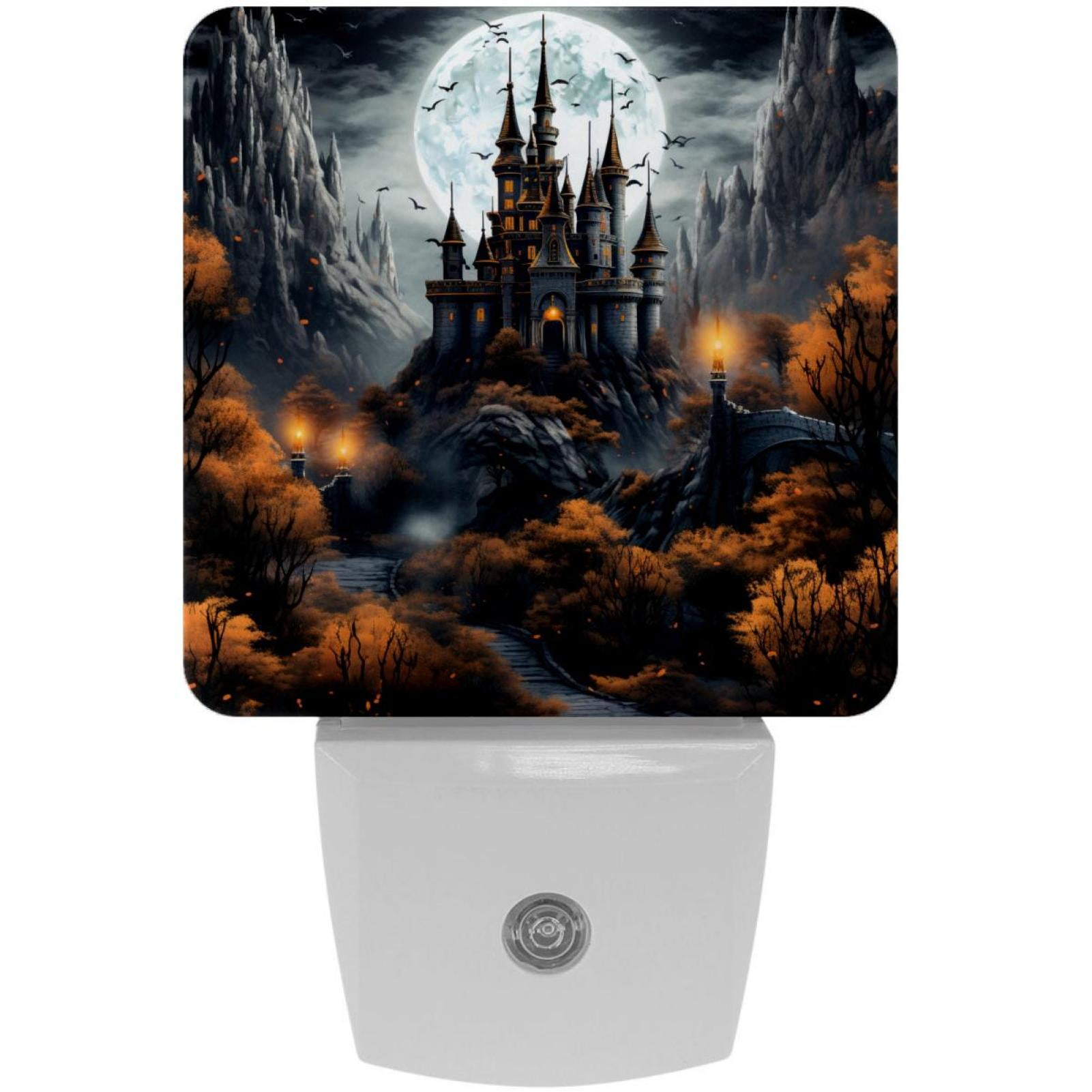 Halloween Castle LED Square Night Lights - Energy Efficient Plug-in ...
