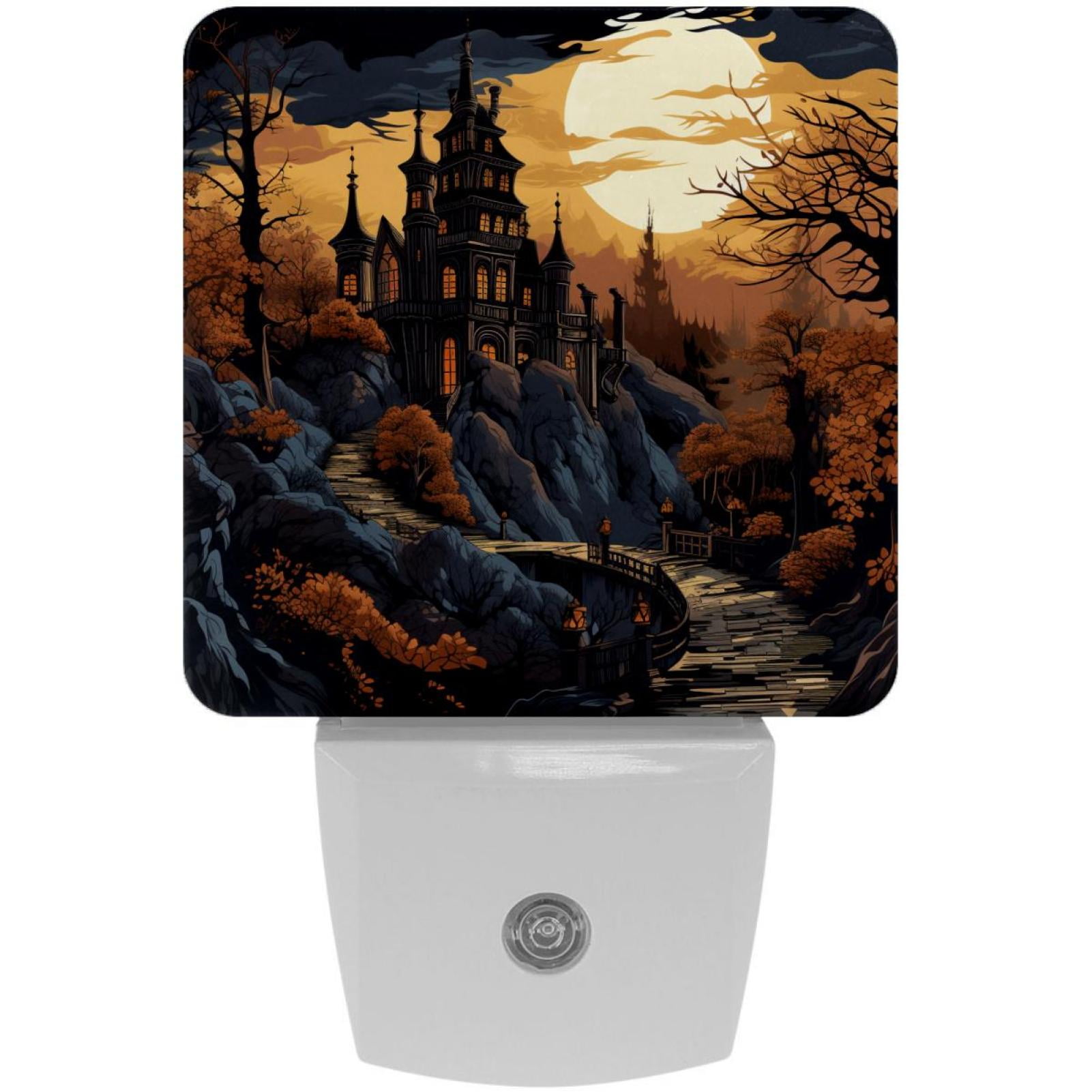 Halloween Castle LED Square Night Lights - Energy Efficient and Sleek ...