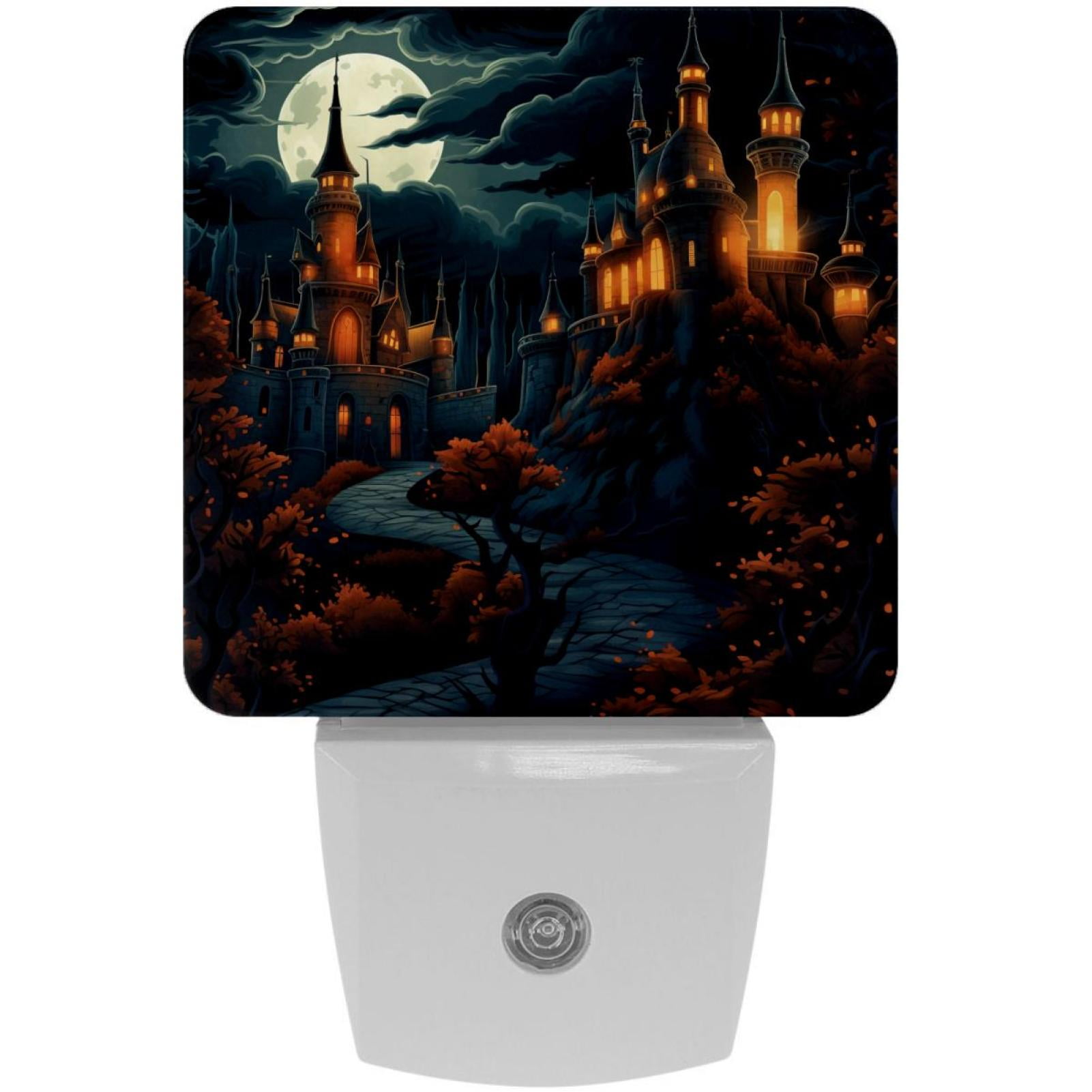 Halloween Castle LED Square Night Lights - Illuminating Your Space with ...