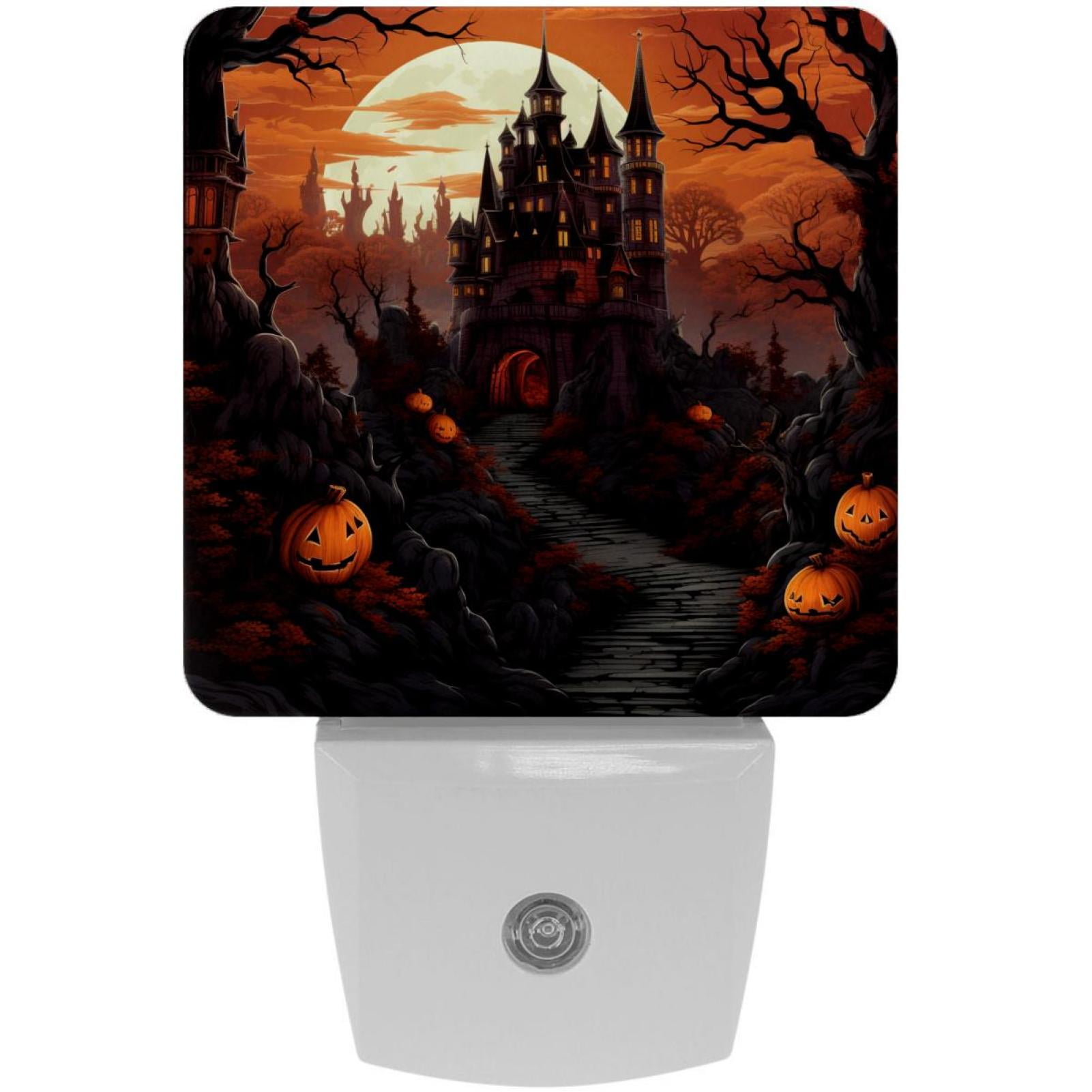 Halloween Castle LED Square Night Lights - Modern Design, Energy ...