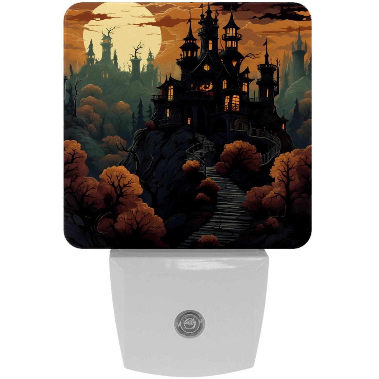 Halloween Castle LED Square Night Lights - Small and Bright ...