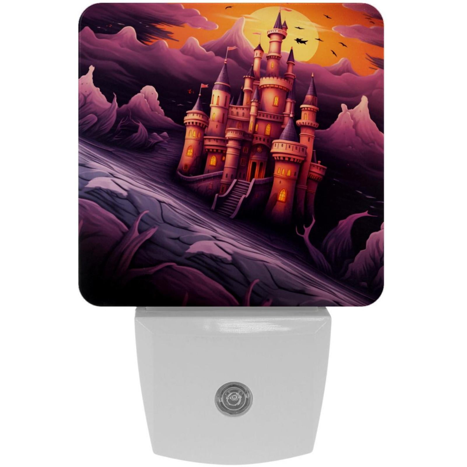 Halloween Castle LED Square Night Lights - Stylish and Energy-Efficient ...