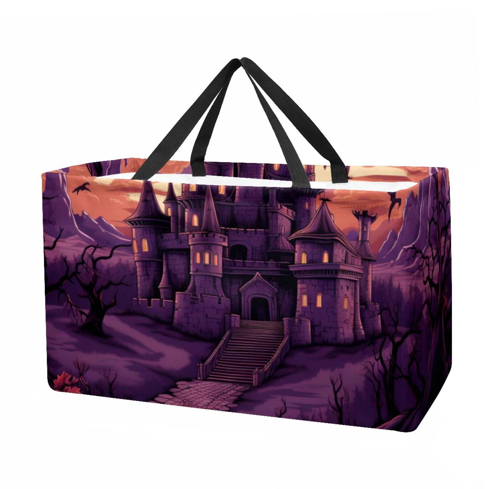 Halloween Castle Large Capacity Reusable Foldable Oxford Cloth Picnic ...