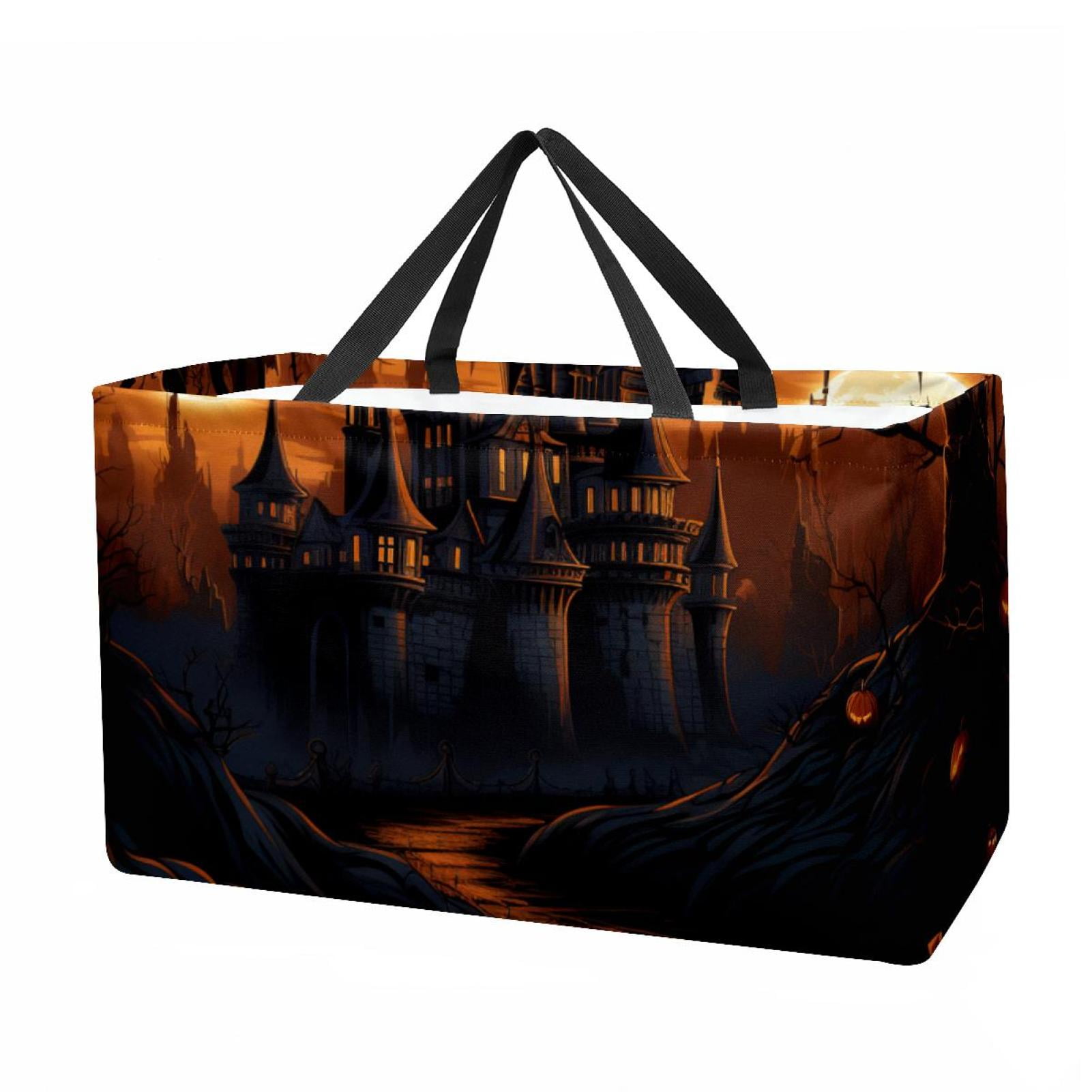 Halloween Castle Large Capacity Reusable Foldable Oxford Cloth Tote Bag ...