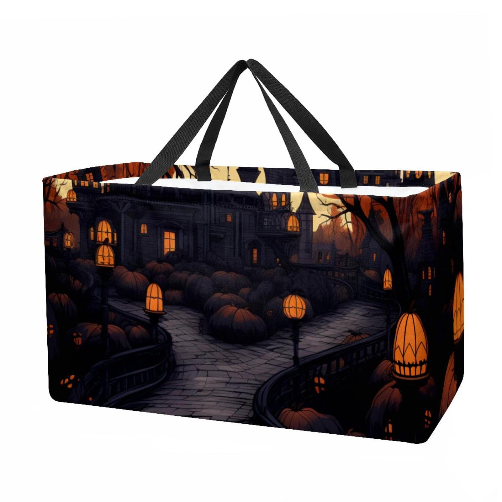 Halloween Castle Large Capacity Reusable Laundry Bag – Foldable Oxford ...