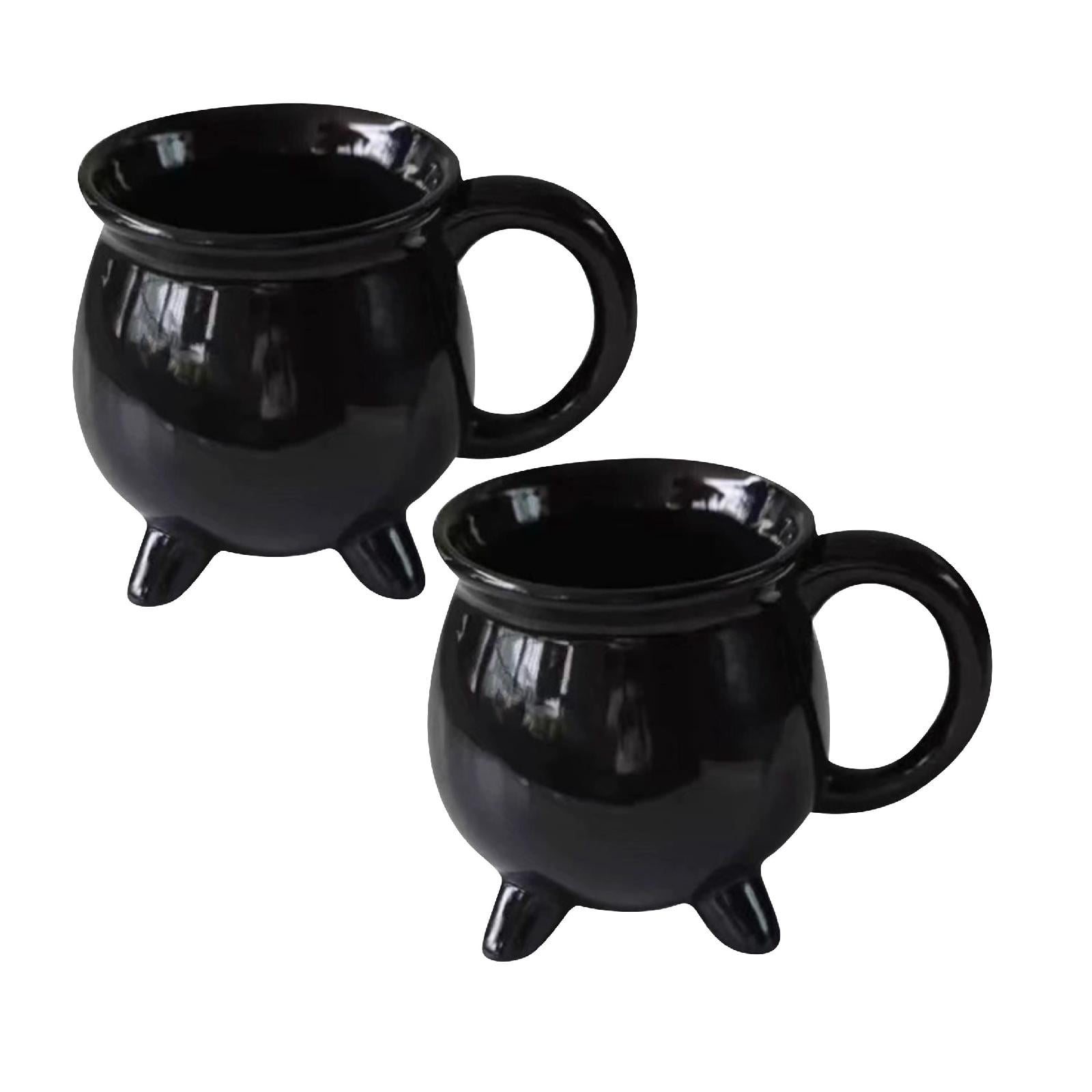 Halloween Cauldron Cup Witch Brewing Goblet Unique Ceramic Coffee Mug ...