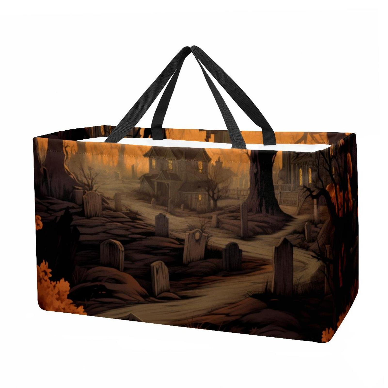 Halloween Cemetery Large Capacity Reusable Foldable Oxford Cloth ...