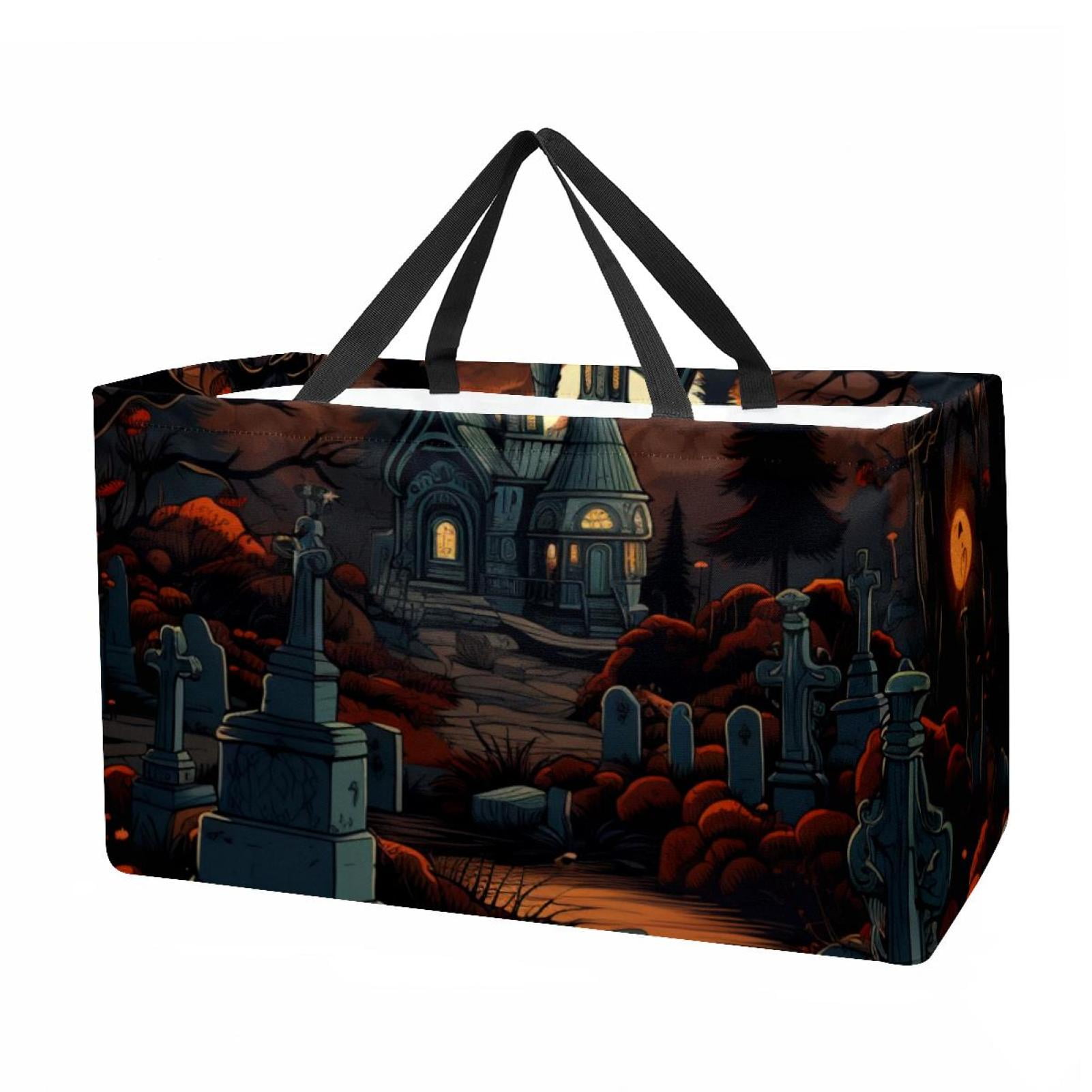 Halloween Cemetery Large Capacity Reusable Foldable Oxford Cloth ...