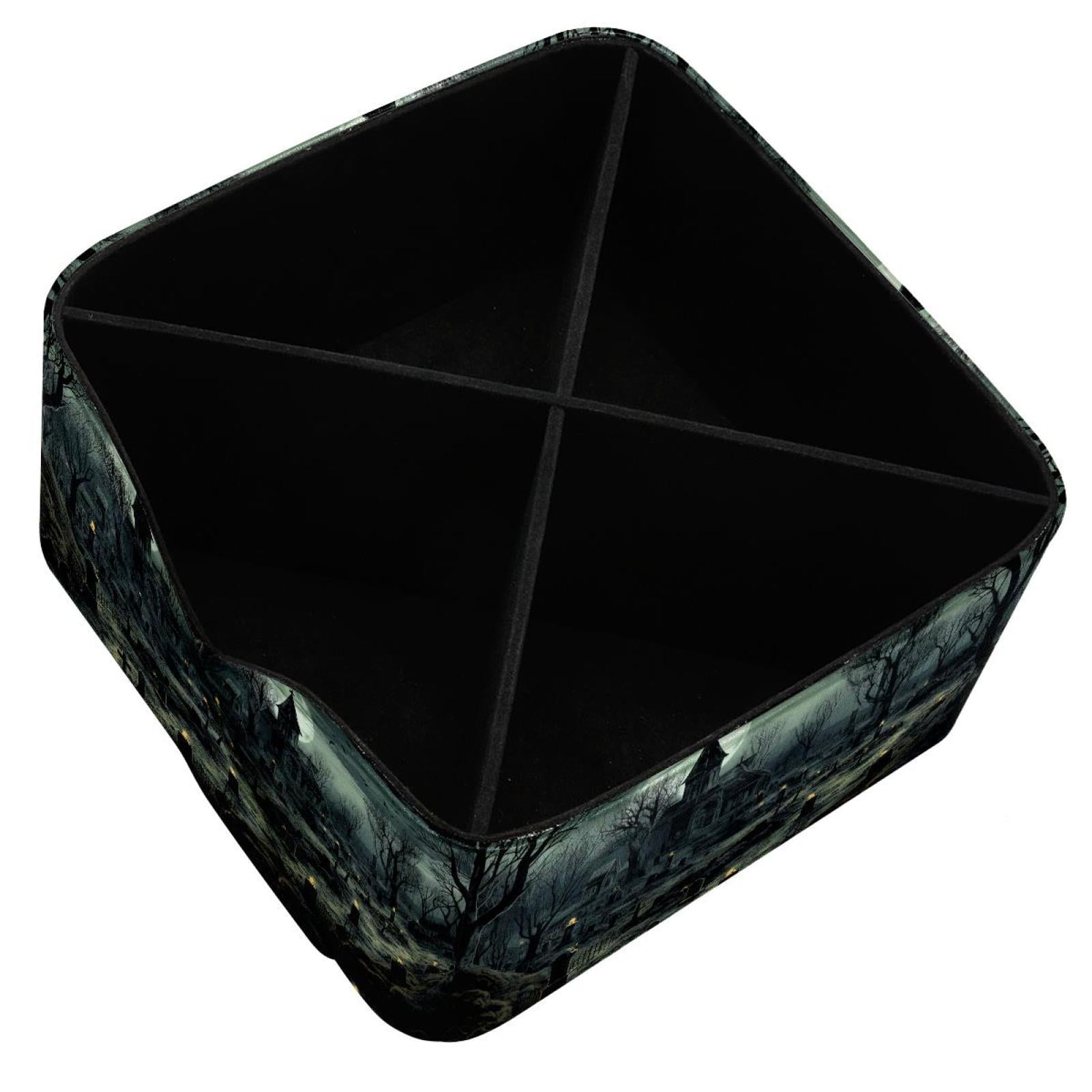 Halloween Cemetery Square Pencil Organizer Pen Case with Removable ...