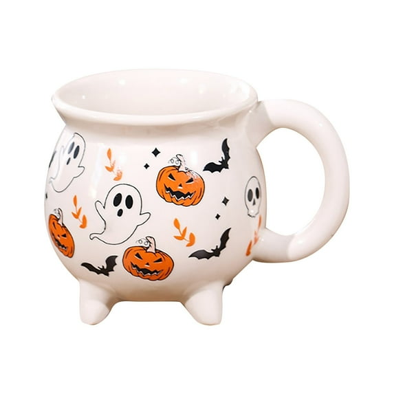 Halloween Ceramic Mug Pumpkin Witch Cup Stylish Drinkware for Home ...