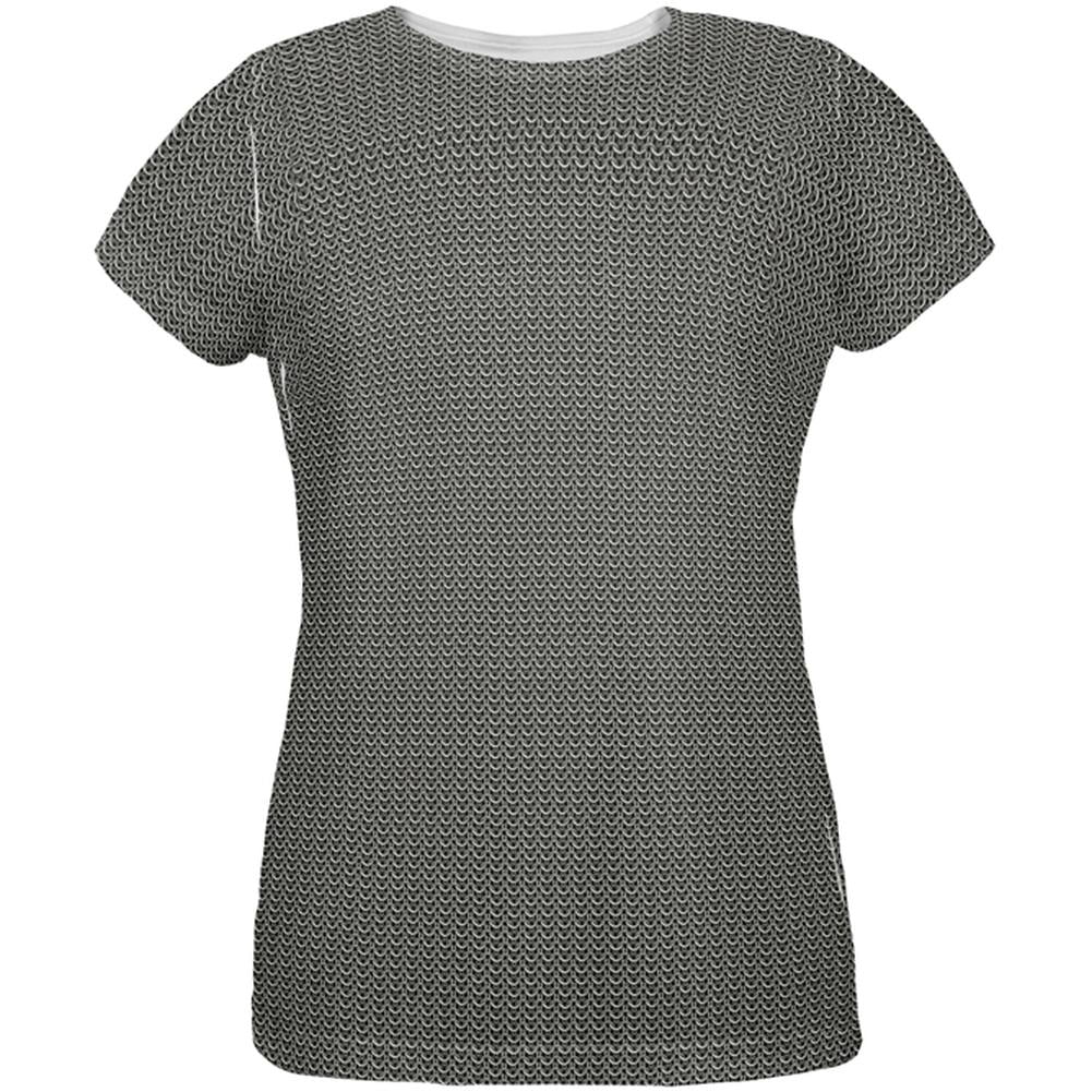 Halloween Chainmail Costume All Over Womens T-Shirt - 2X-Large ...