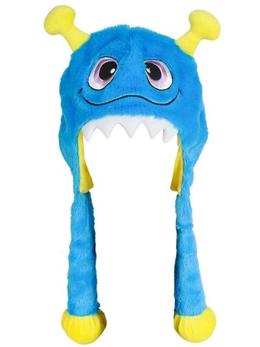 Halloween Character Cute Blue Monster Plush Hat Costume Accessory ...