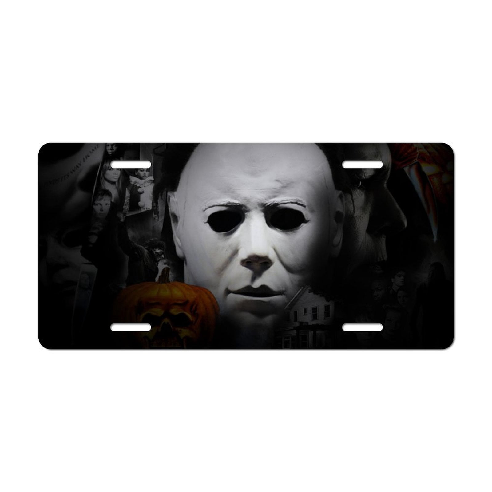 Halloween Characters Michael Myers License Plate Cover Aluminum For ...