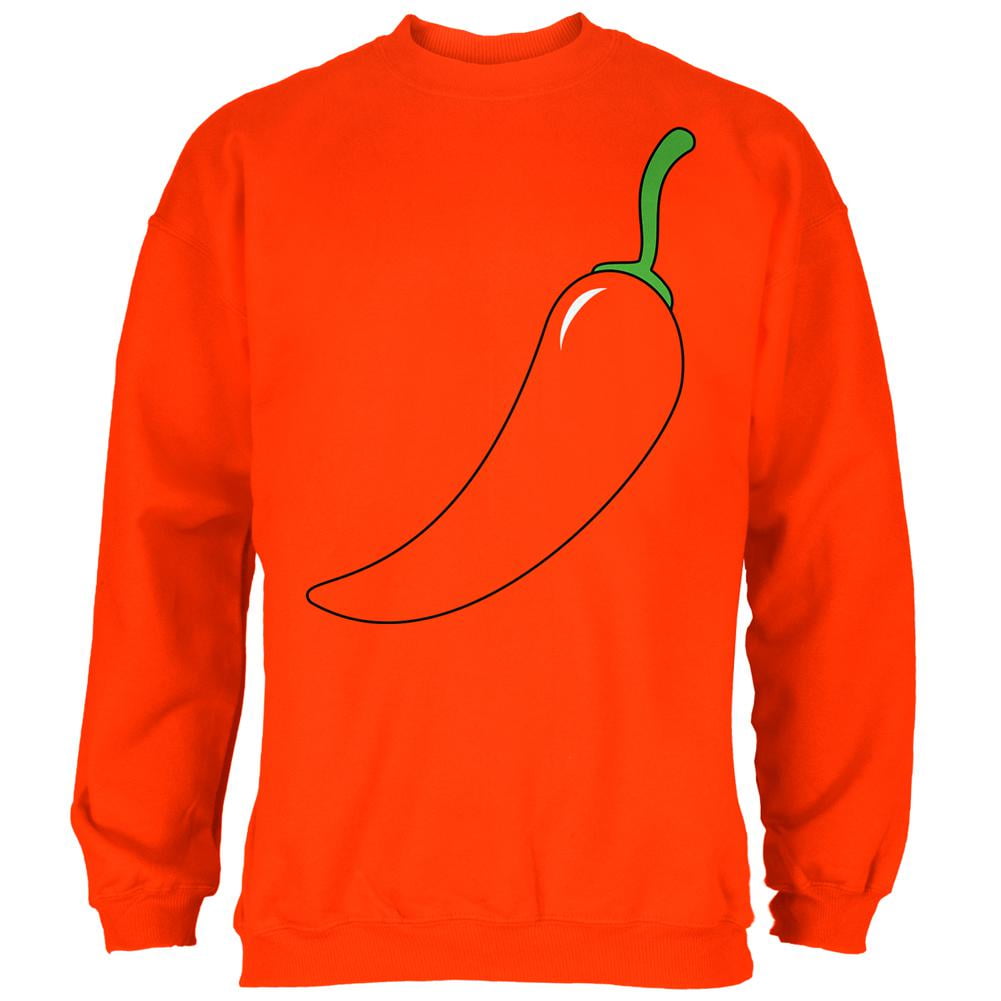 Halloween Chili Pepper Costume of Cinco de Mayo Mens Sweatshirt Orange ...