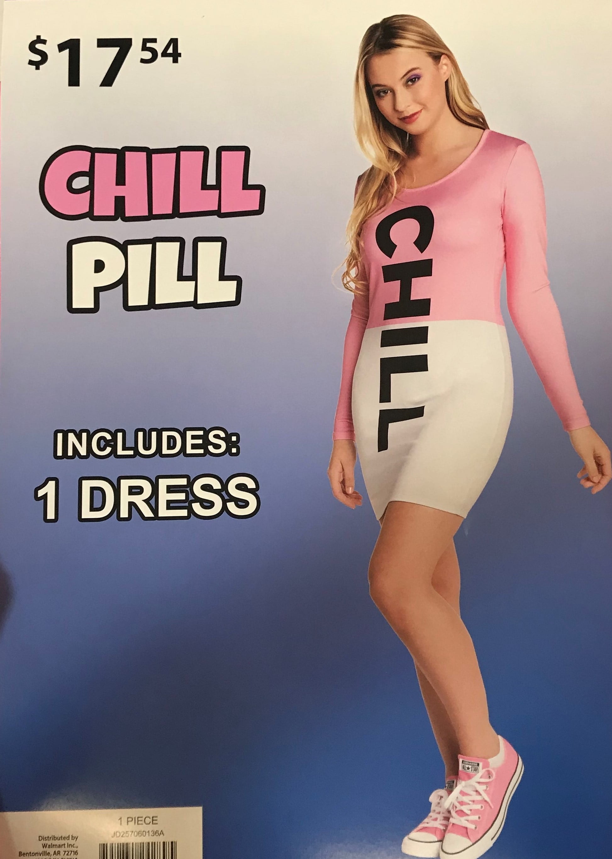 Halloween Chill Pill Dress Costume Woman's Med - Walmart.com