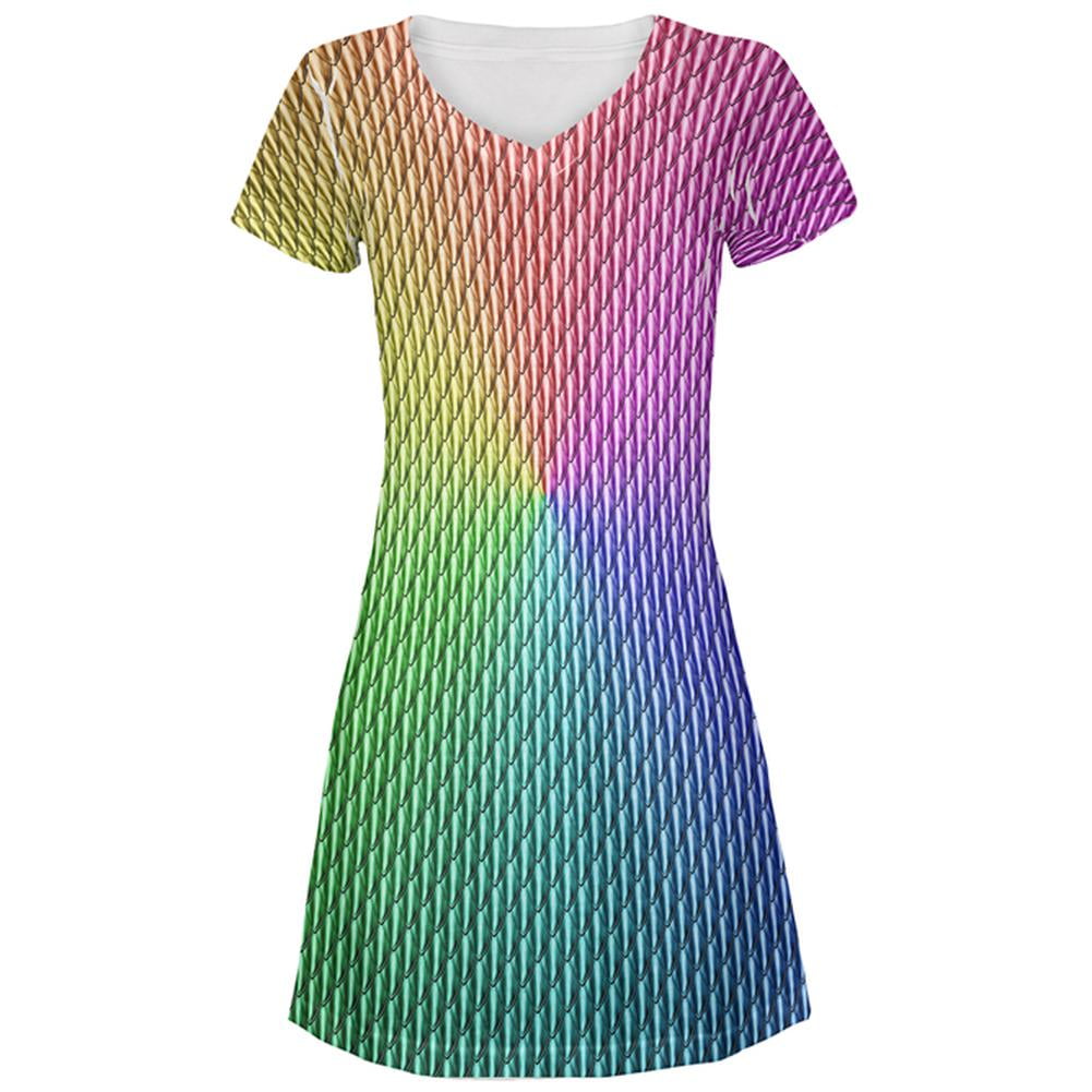 Halloween Chinese Imperial Dragon Scales Costume All Over Juniors Beach ...