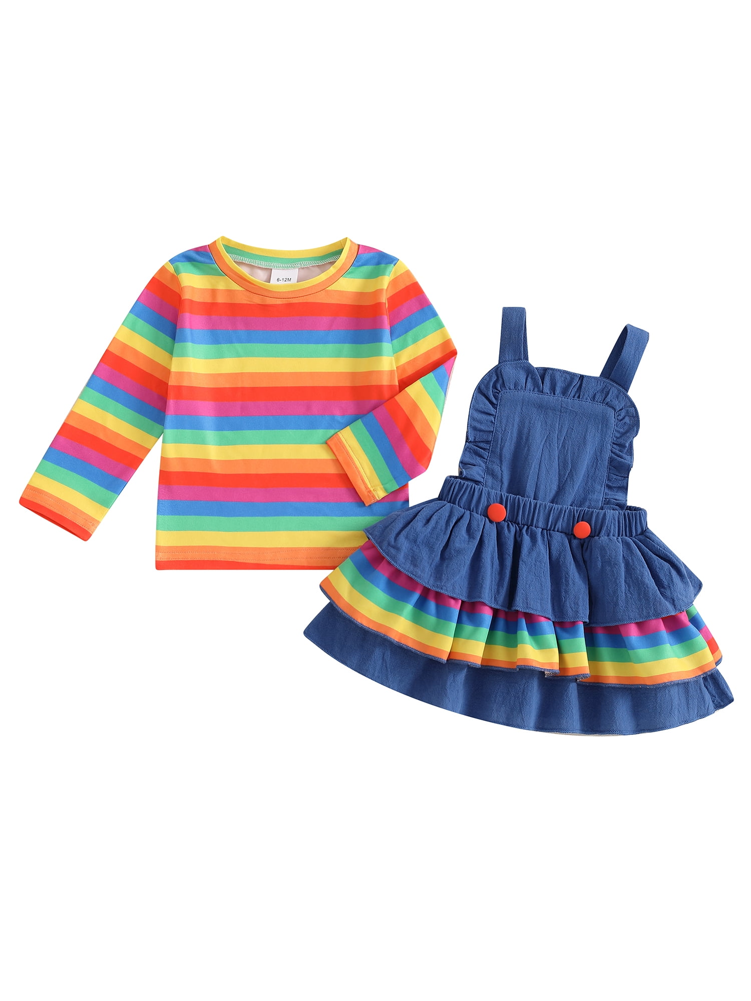 Halloween Chucky Doll Costume Toddler Baby Boy Girl Striped Shirts Tops ...