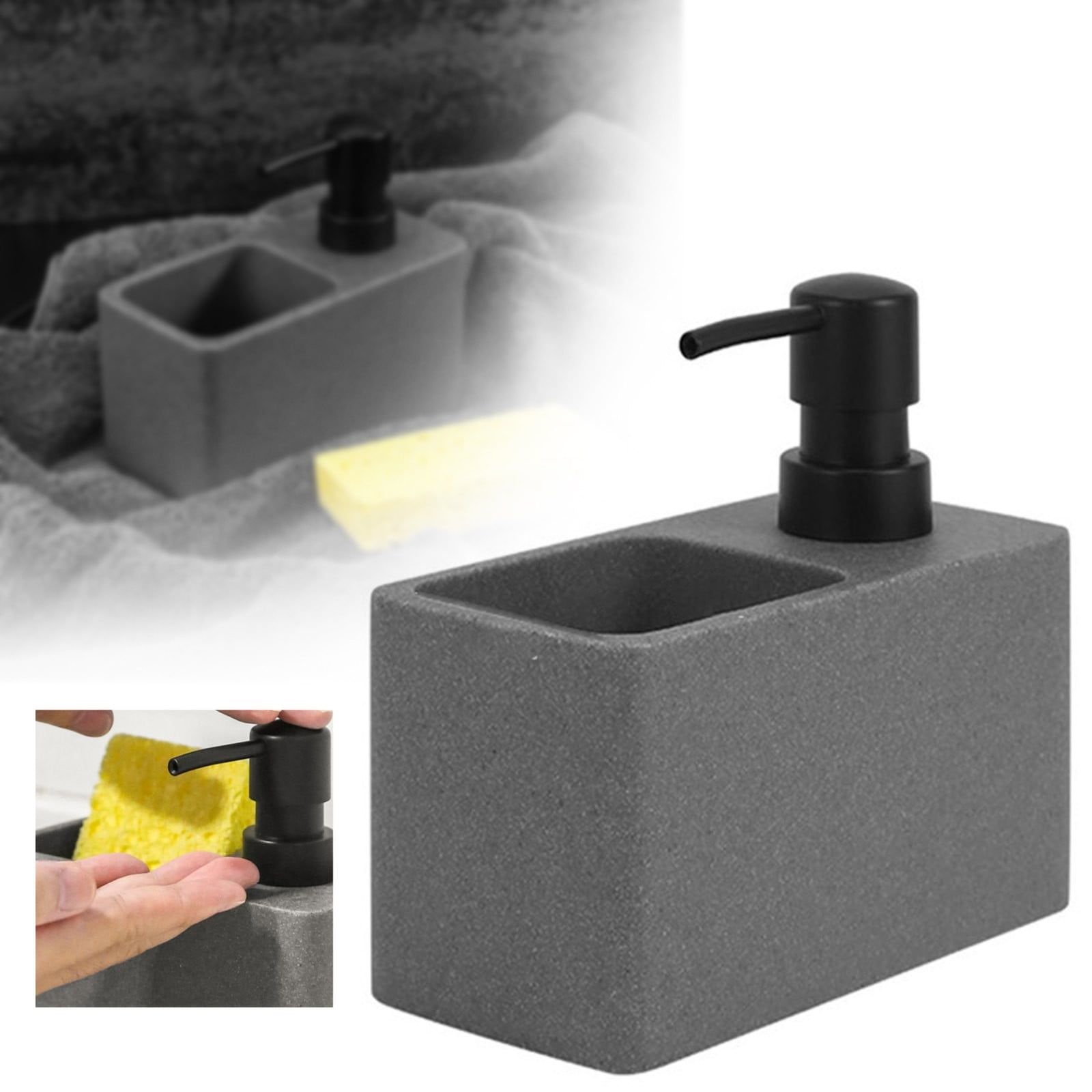 Halloween Clearance 2024!Rack,Soap Dispenser With Sponge Holder Hand ...