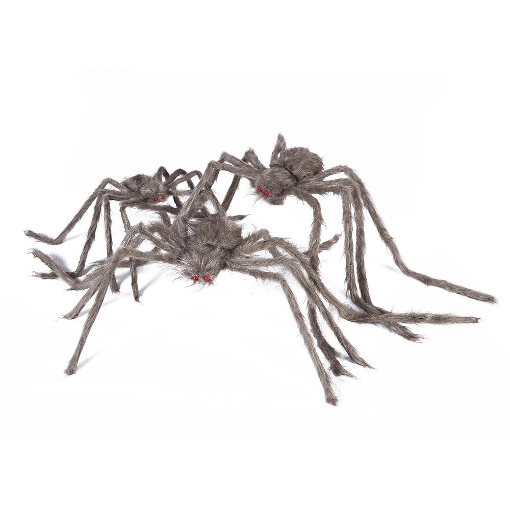 Halloween Clearance Boovnll Giant Spider, 4.1FT Foldable Large Fake ...