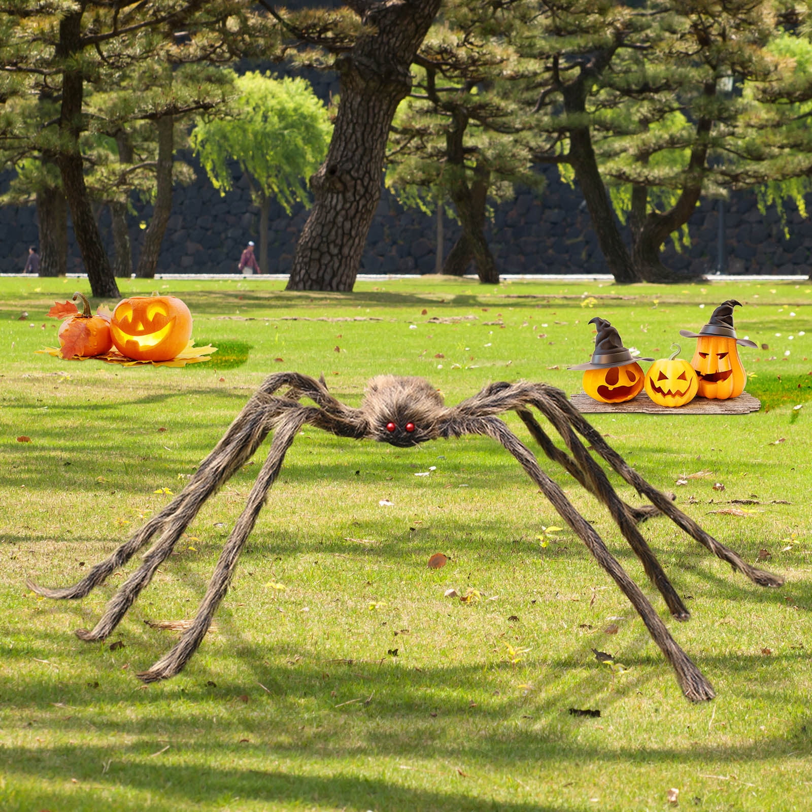 VWRXBZ Halloween Spider Colorful Big Spider Outdoor Courtyard Haunted ...