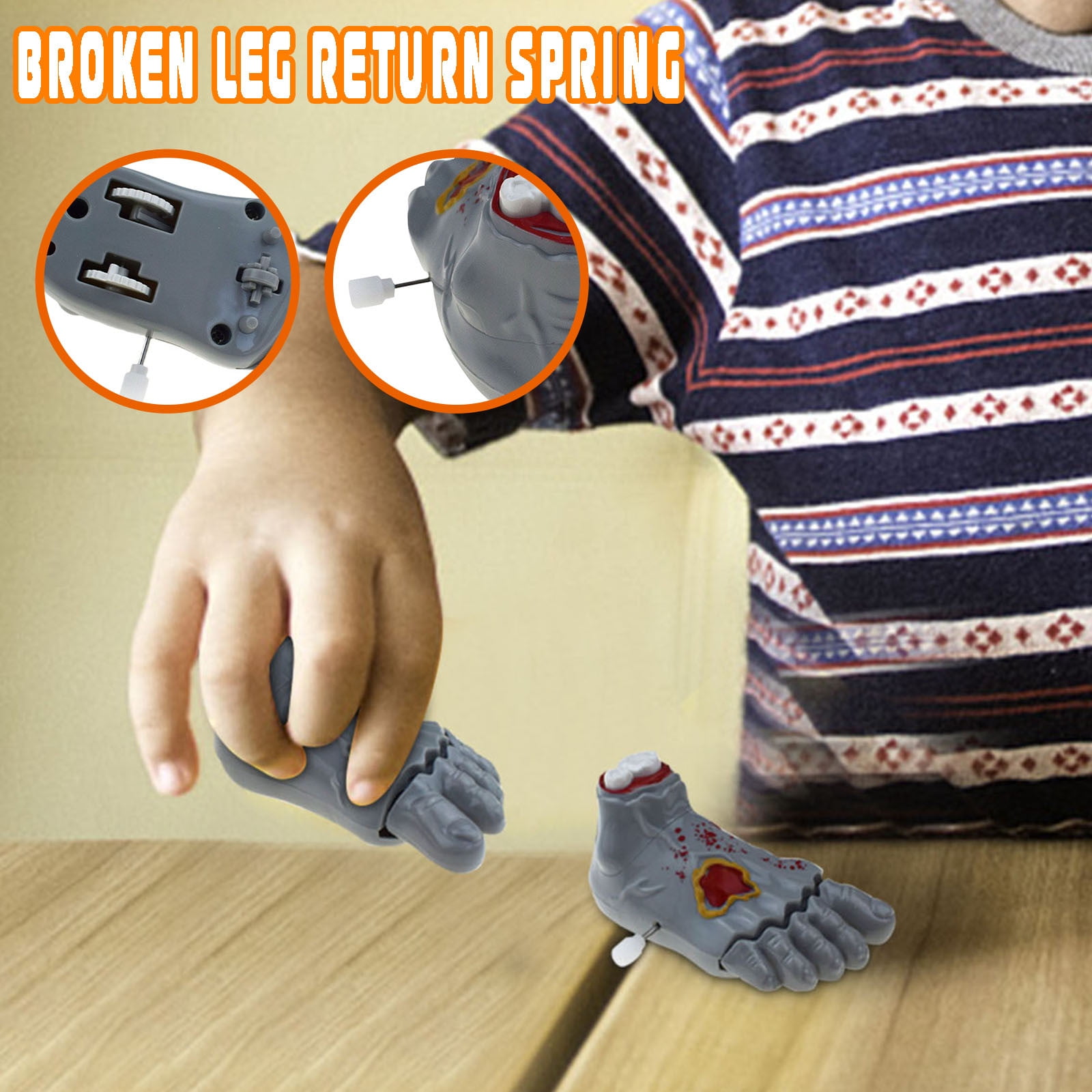 Halloween Clockwork Toy Creepy Animated Figure with Broken Feet That ...