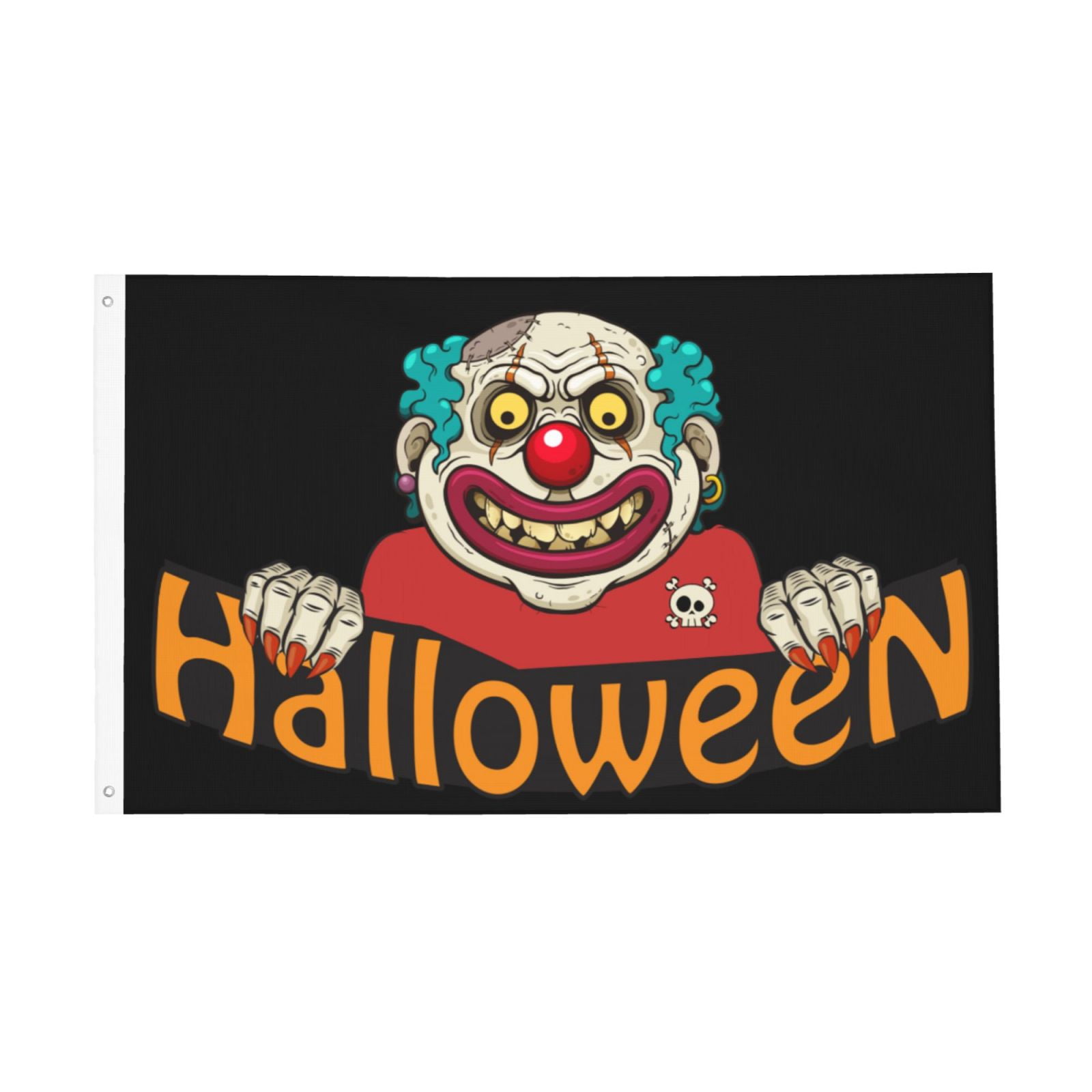 Halloween Clown Flag 3x5 Ft Outdoor Indoor With Grommet Garden Yard ...