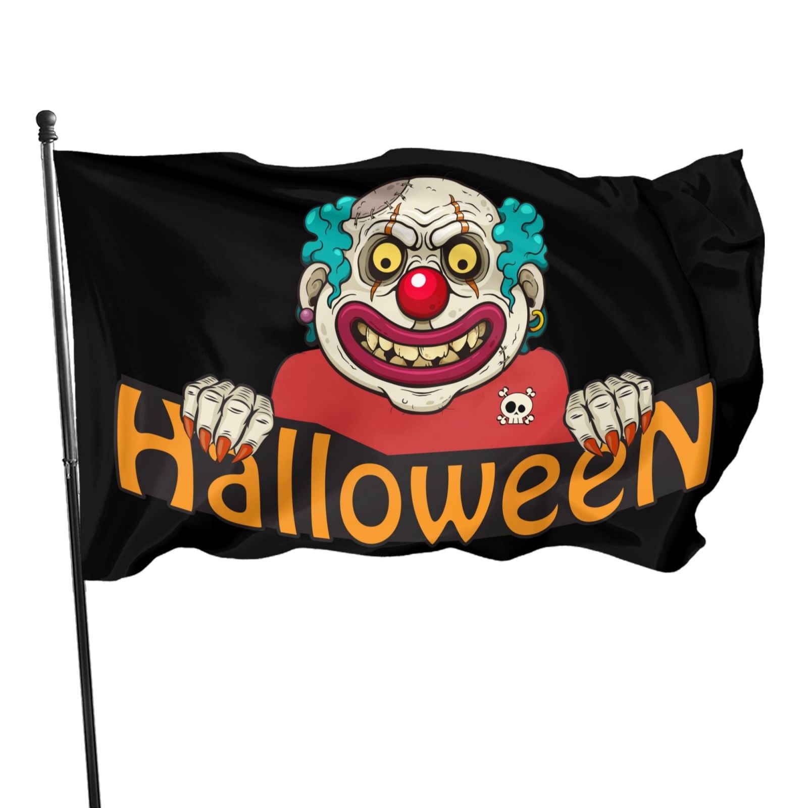 Halloween Clown Flag 3x5 Ft Outdoor Indoor With Grommet Garden Yard ...