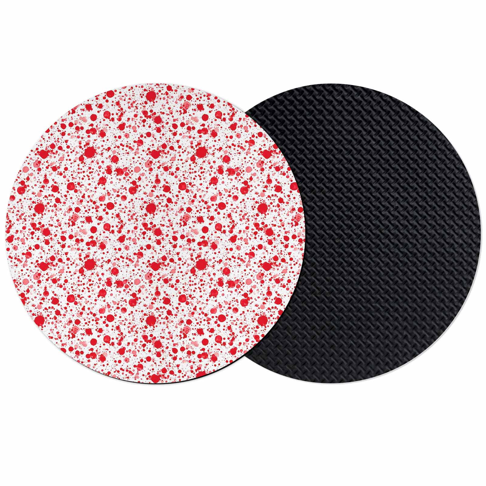 Halloween Coasters Set of 2, Absorbent Coasters for Drinks, Scary Red ...