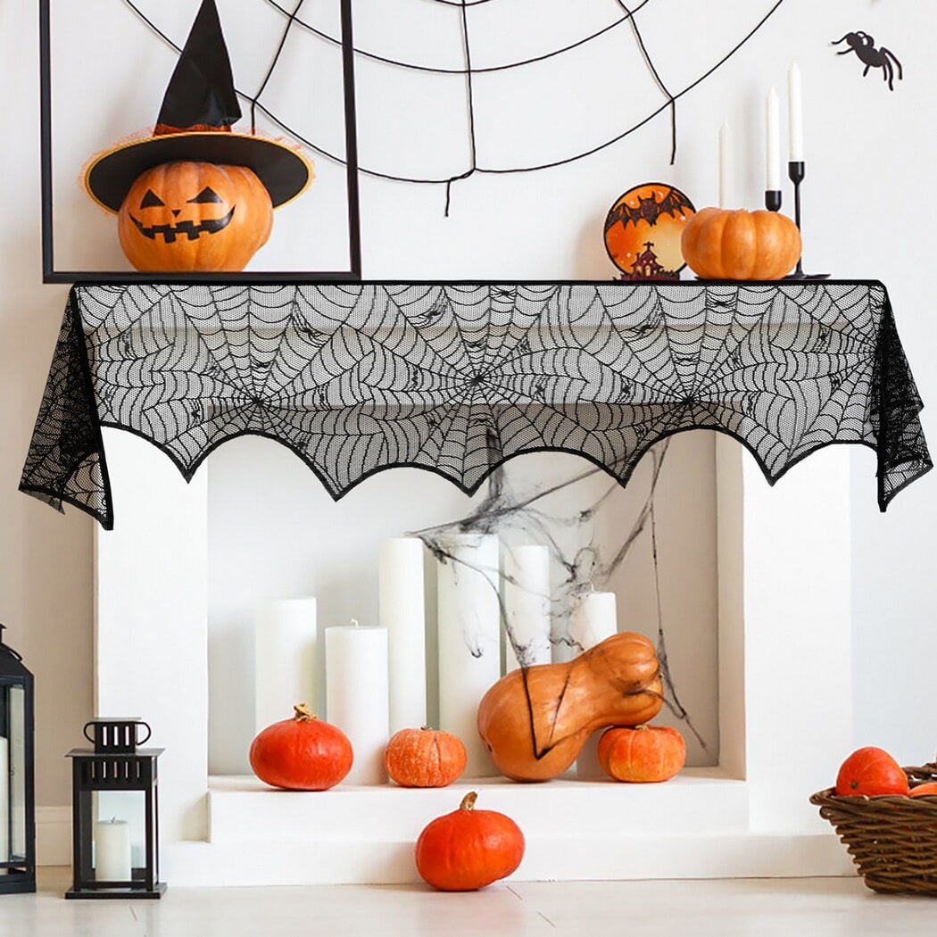 Spider Web Mantel Scarf