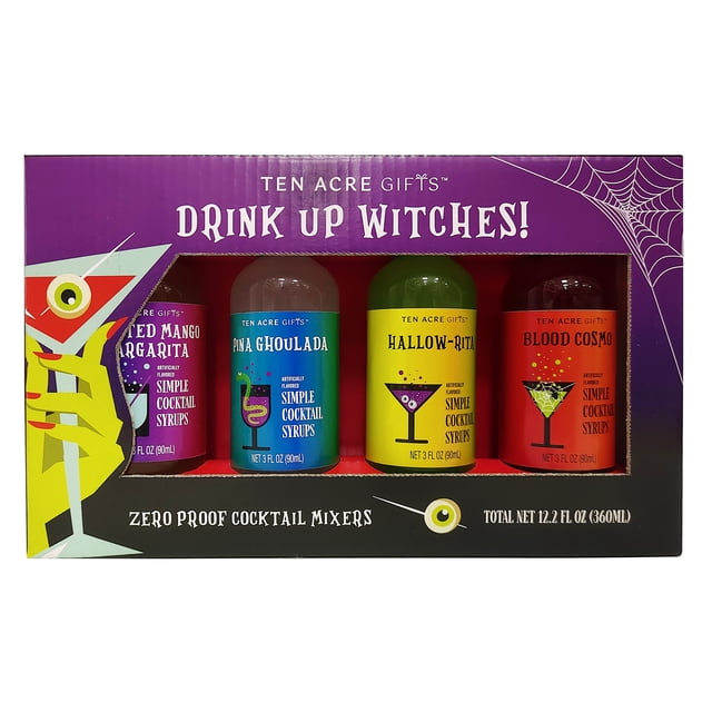 Halloween Cocktail Mixer Gift Set - 4 Pack - Walmart.com