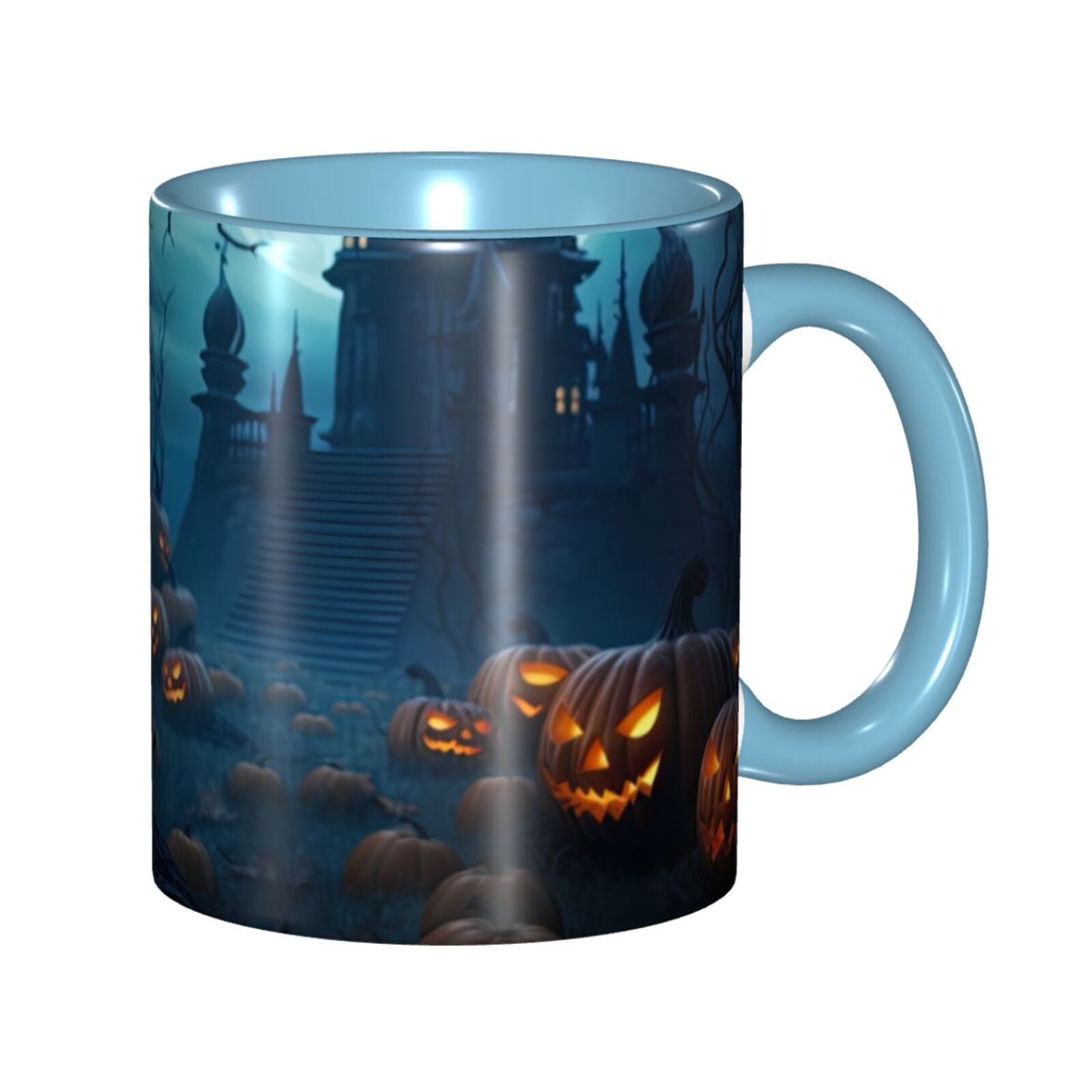 Halloween Coffee Mug, Halloween Haunted House Ceramic Tea Cups ...