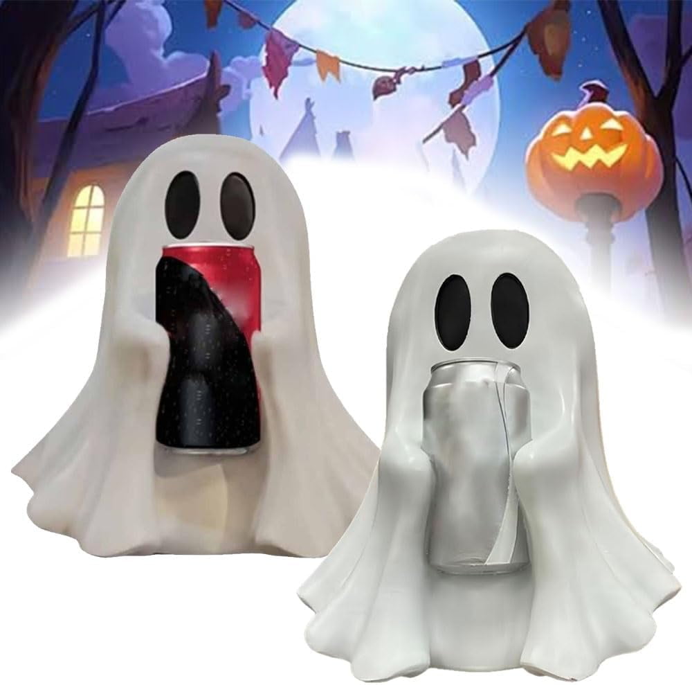 Halloween Coke Ghost, Cute Ghost Drink Can Holder, Ghosts Holding Coke ...