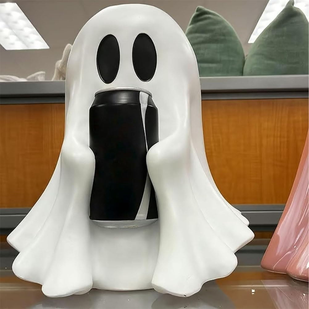 Halloween Coke Ghost Figurine Holding Diet Coke Can Spooky Home Party ...