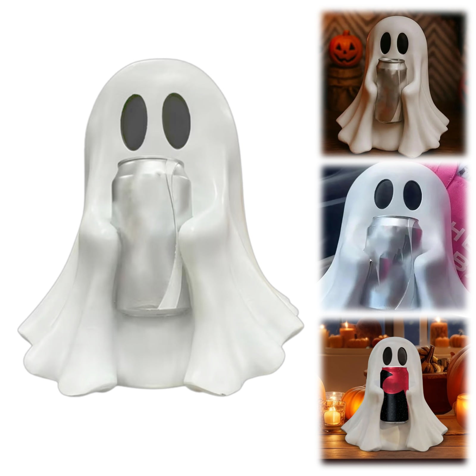 Halloween Coke Ghost Ghost Drink Can Holder - Halloween Ornaments ...