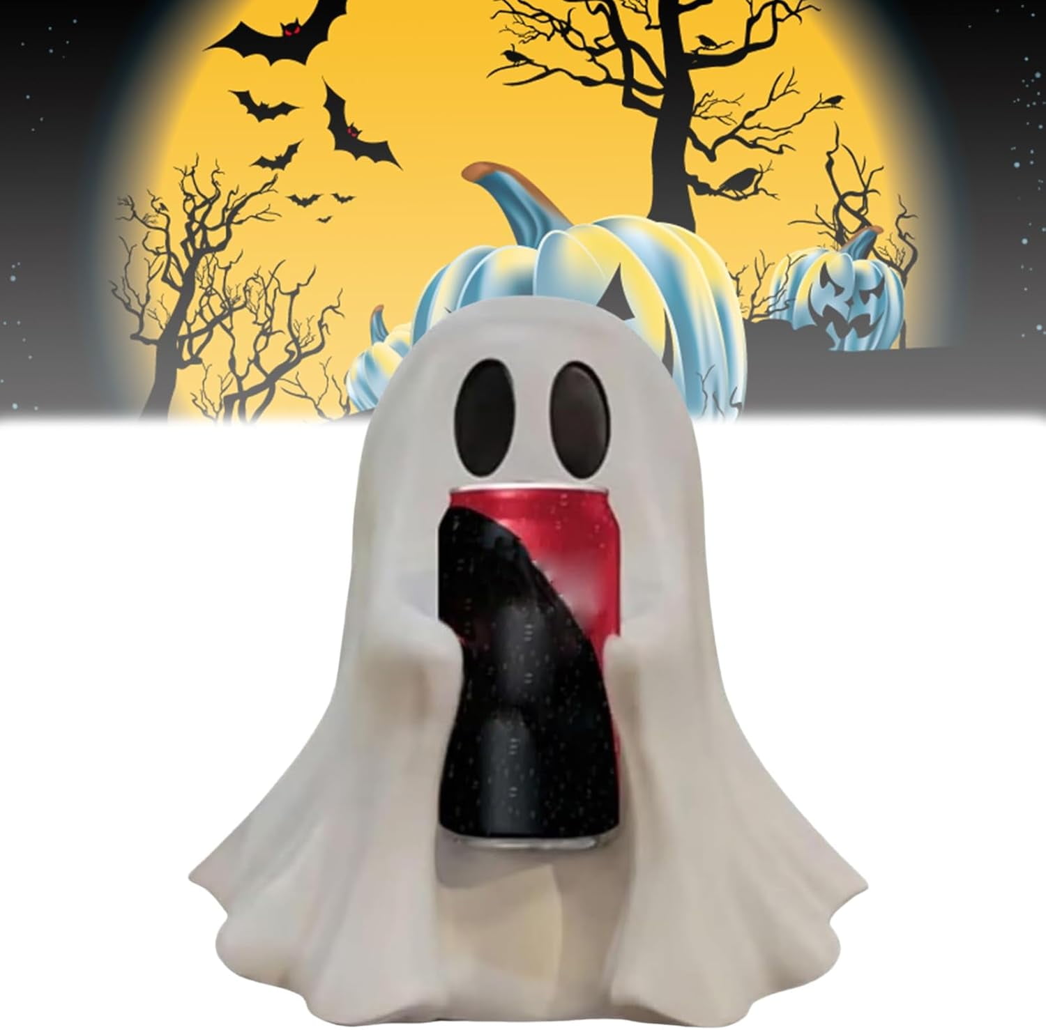 Halloween Cola Ghost, Cute Ghost Drink Can Holder, Ghosts Holding Coke ...