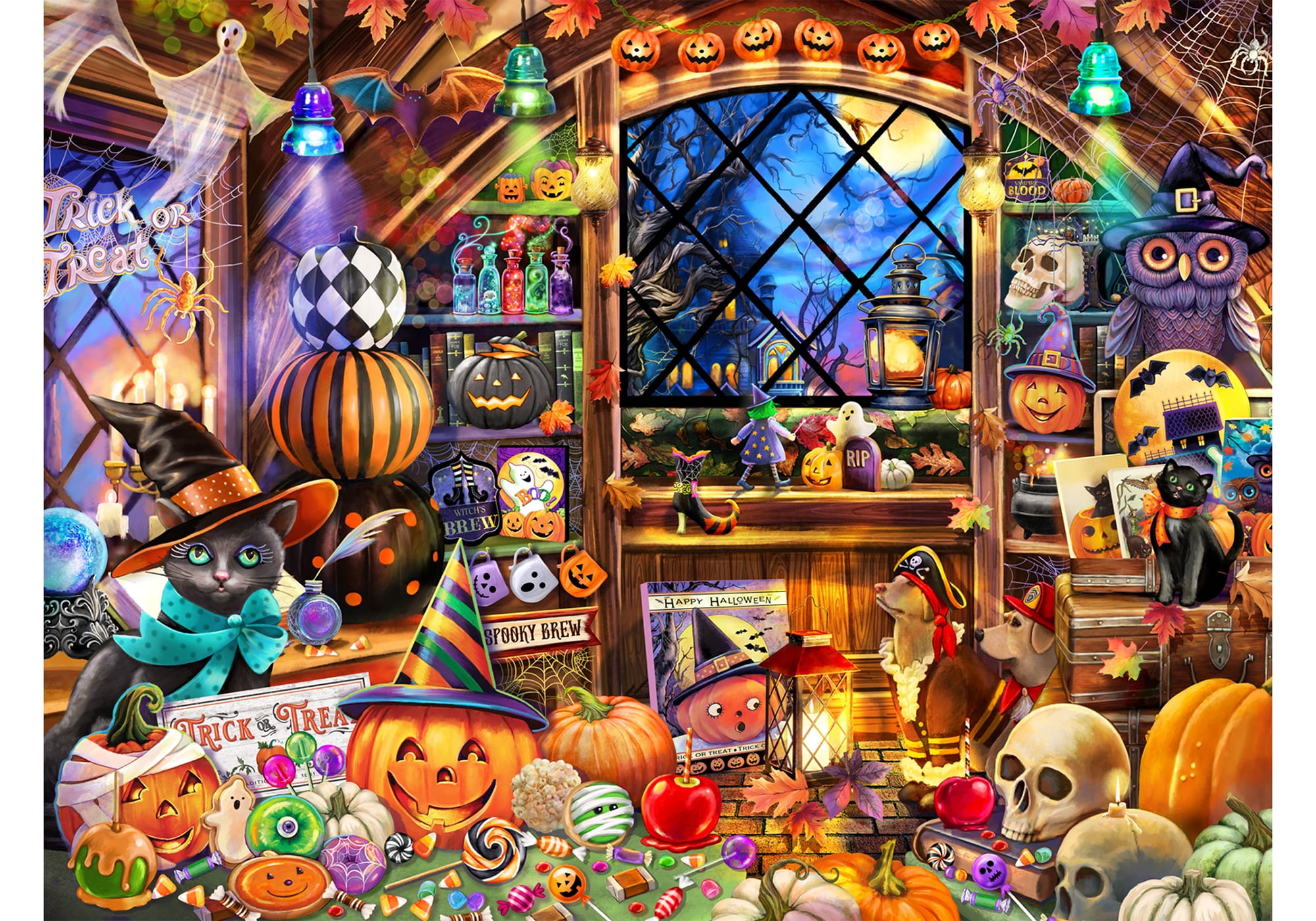 Halloween Collectibles Jigsaw Puzzle 550 Piece by Vermont Christmas ...