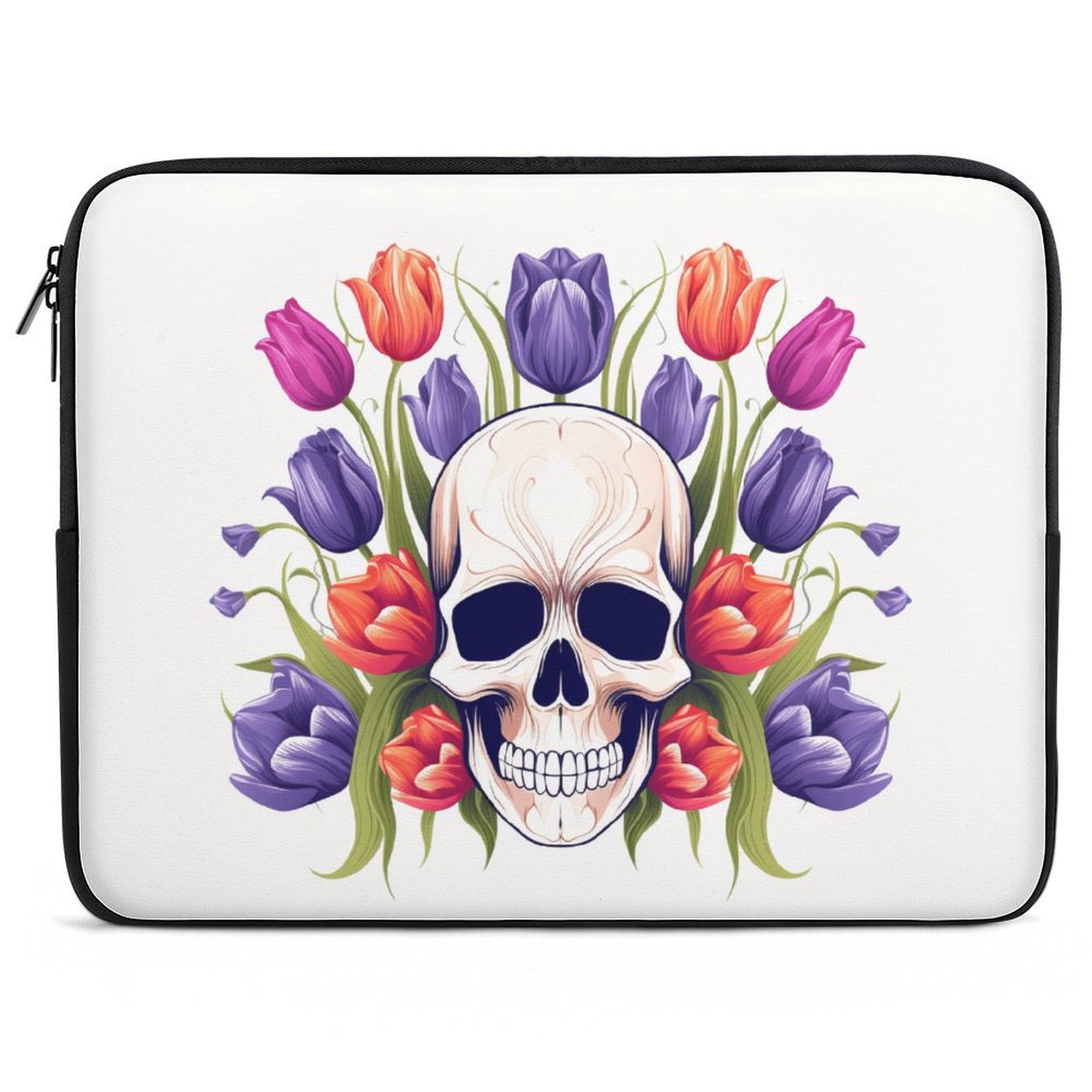 Halloween Colored Skull Laptop Case Bag Sleeve Portable Crossbody ...