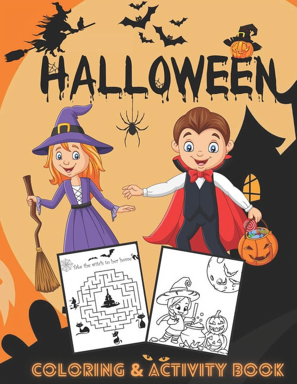 Halloween Coloring & Activity Book : A Collection of Fun and Easy ...