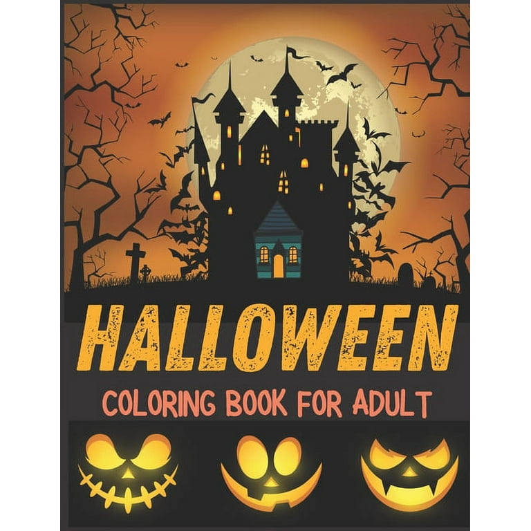 adult coloring book cute halloween pages for adults