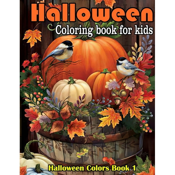 Halloween Coloring Book For Kids: A Collection of Coloring Pages with ...