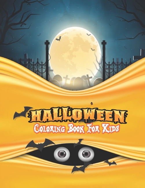 Halloween Coloring Book For Kids: Amazing children coloring hand drawn ...