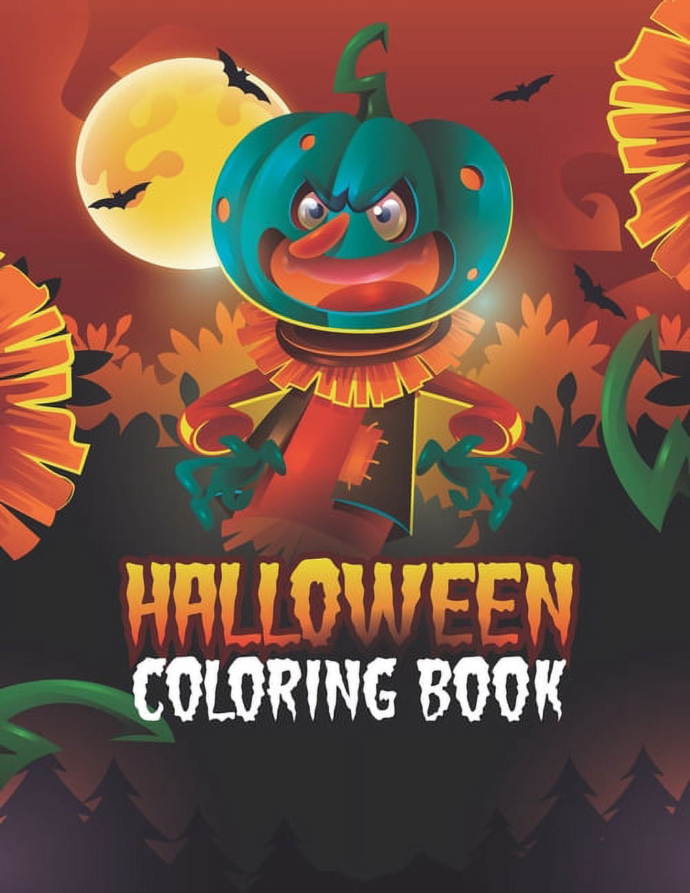 Halloween Coloring Book : Halloween Coloring Book Ghost, skull, spooky ...