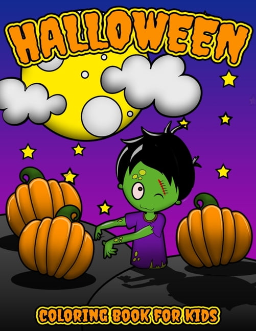 Halloween Coloring Book for Kids: A Cute Collection of Spooky Halloween ...