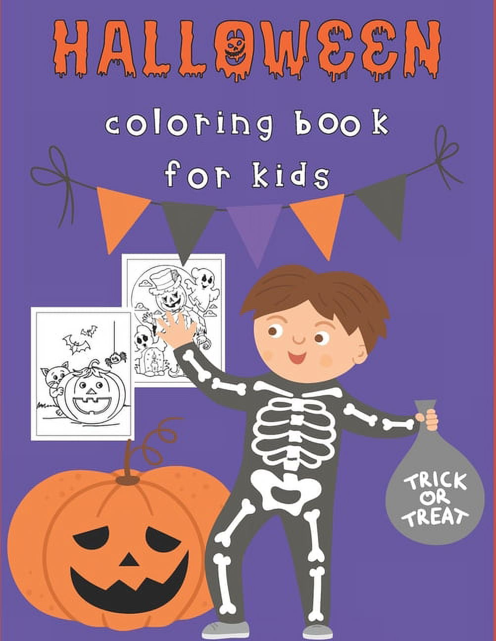 Halloween Coloring Book for Kids: Happy Halloween Activity Book for ...