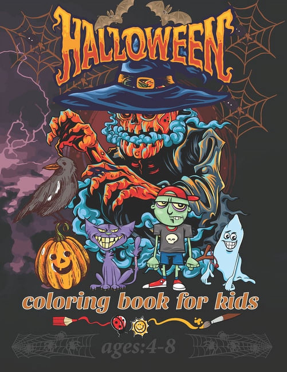 Halloween Coloring Book for Kids: Spooky and Fun Coloring Book for ...